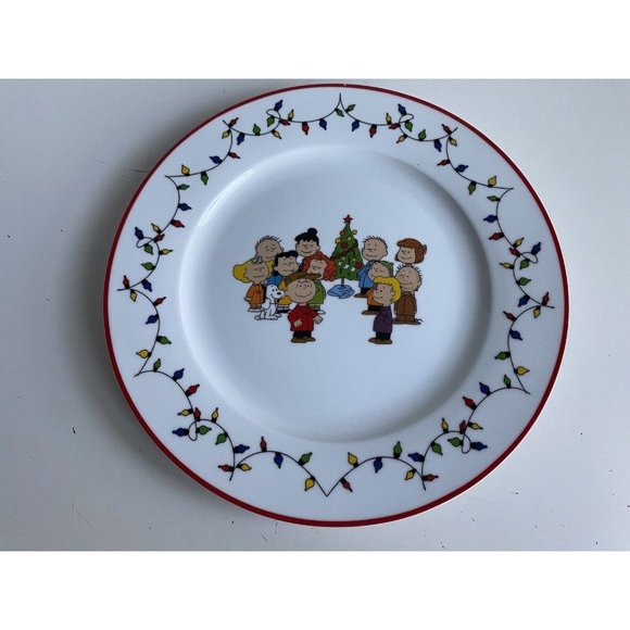 Peanuts | Dining | Peanuts Charlie Brown Christmas Snoopy Dinner Plate ...